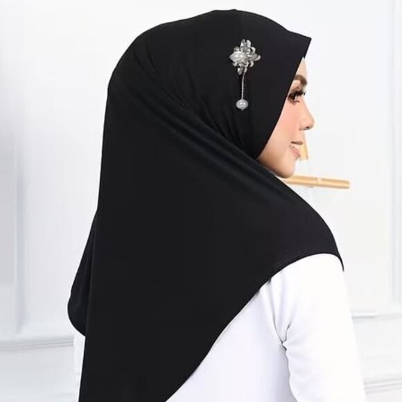 Amira Hijab | Hijabs | Instant Hijab Black Amira One Piece Slip On ...